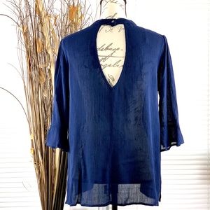 Blue Rain | Tops | Blue Rain Embroidered Top | Poshmark